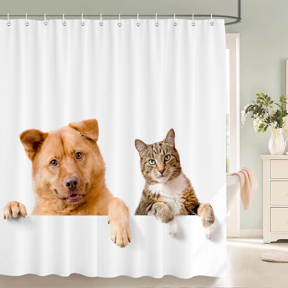 Funny Shower Curtain 3d Bath Curtains Monkey Orangutan Animal Printing ...