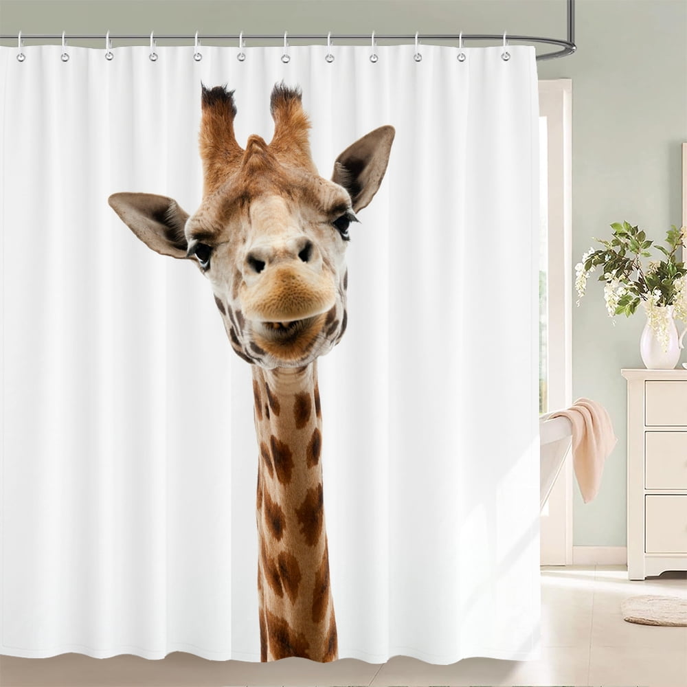 Funny Shower Curtain 3d Bath Curtains Monkey Orangutan Animal Printing ...