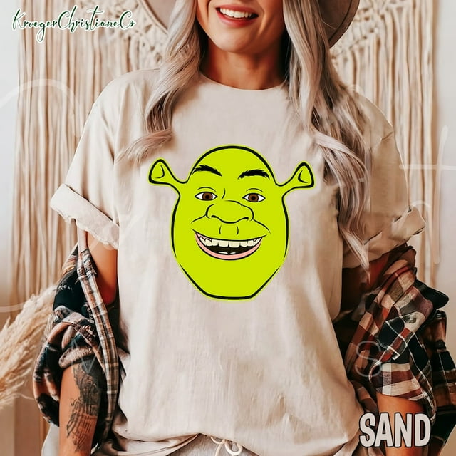 Funny Shrek Sweatshirt Shrek And Fiona T Shirt Cute Shrek Face Shirt