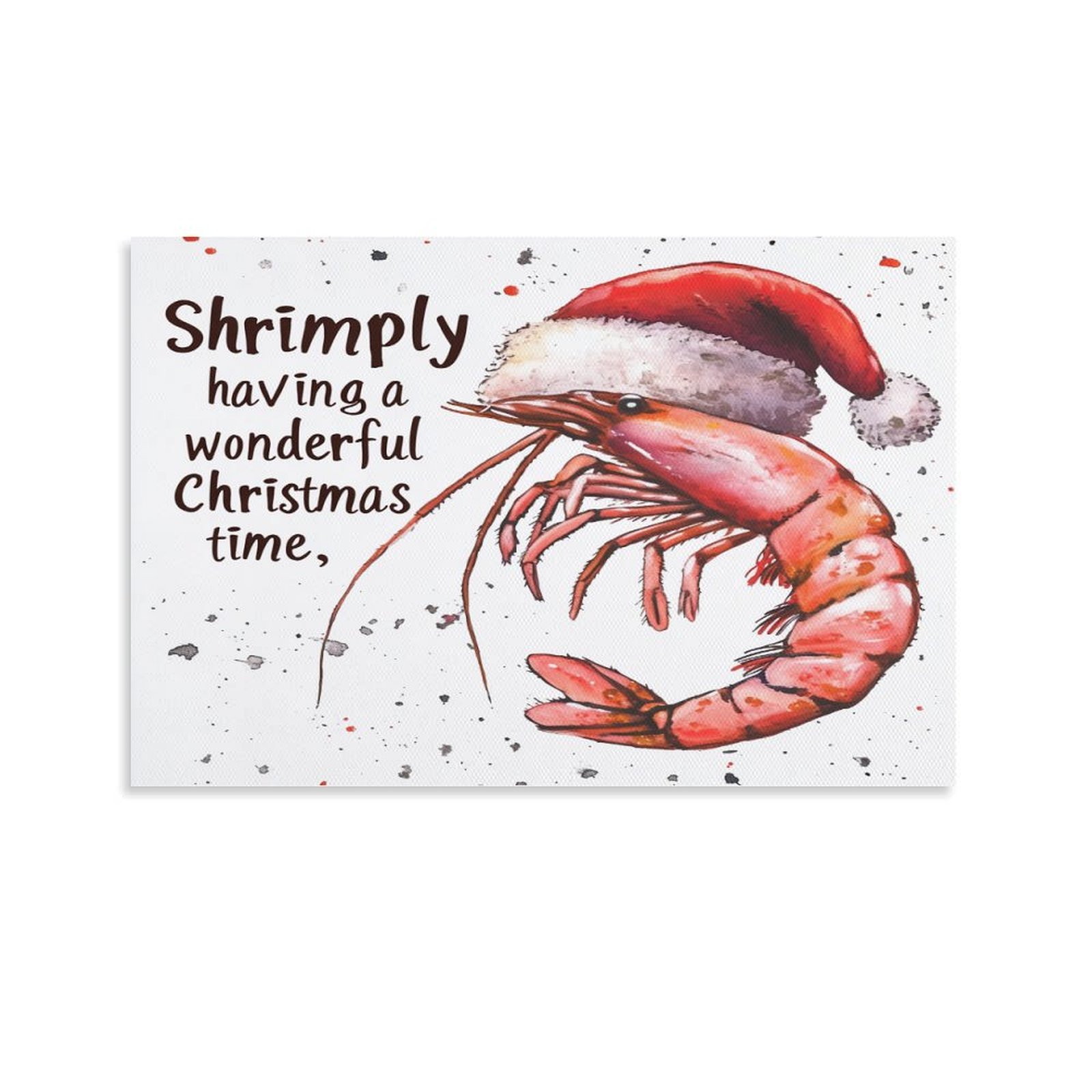Funny Shrimp Canvas Pictures Wall Art 20x30inch Canvas Prints Shrimply ...