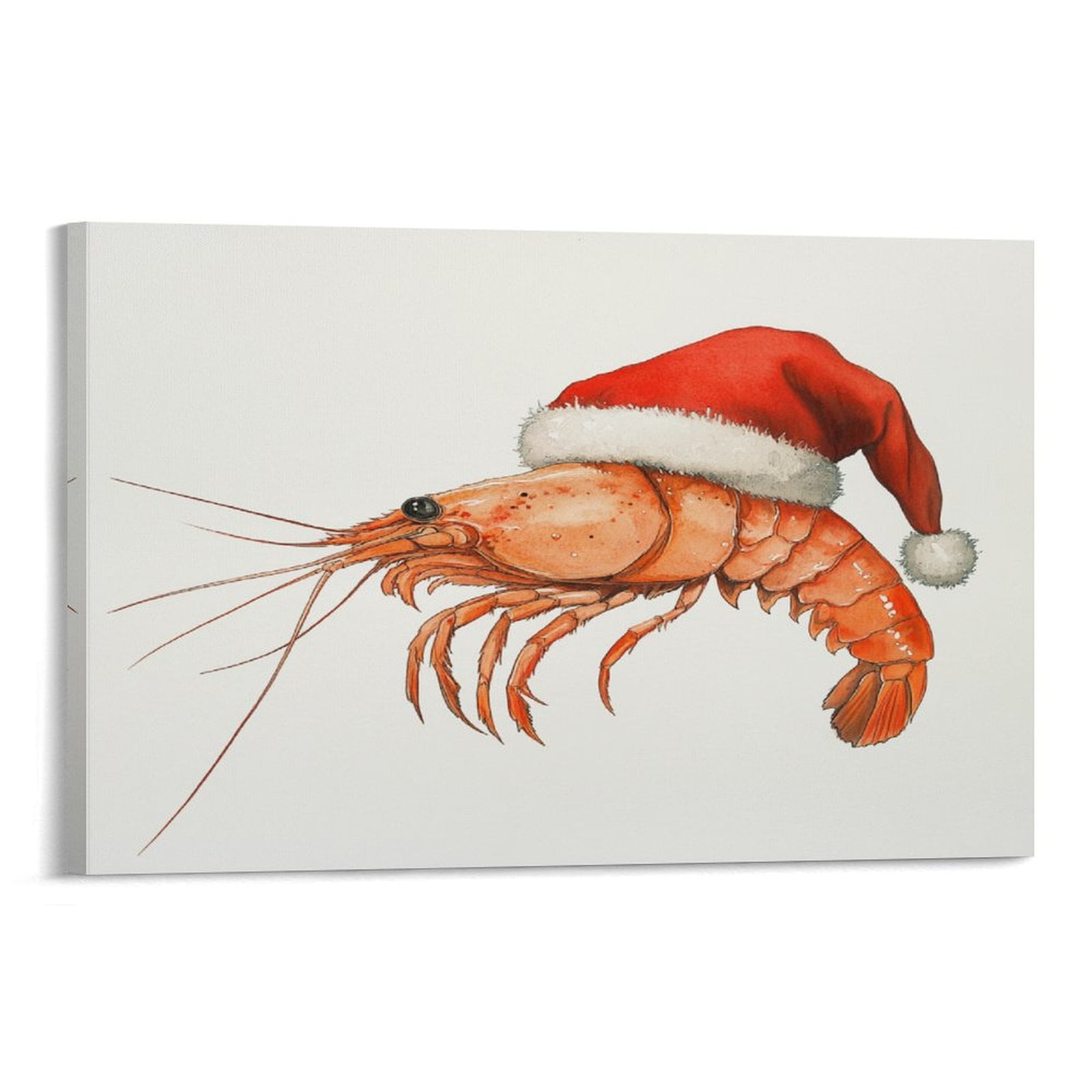 Funny Shrimp Canvas Pictures Wall Art 24x36inch Canvas Print Shrimp ...