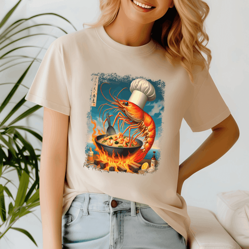 Funny Shrimp Fried This Rice Meme Painting Distressed Style,Silly ...