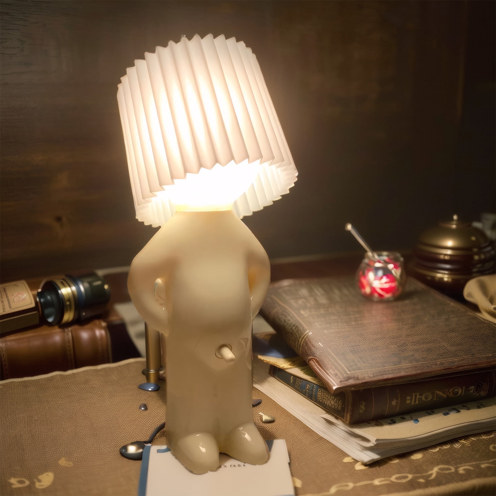 Funny Shy Man Lamp, Little Novelty Shy Boy Lamps, Creative Naughty Guy ...