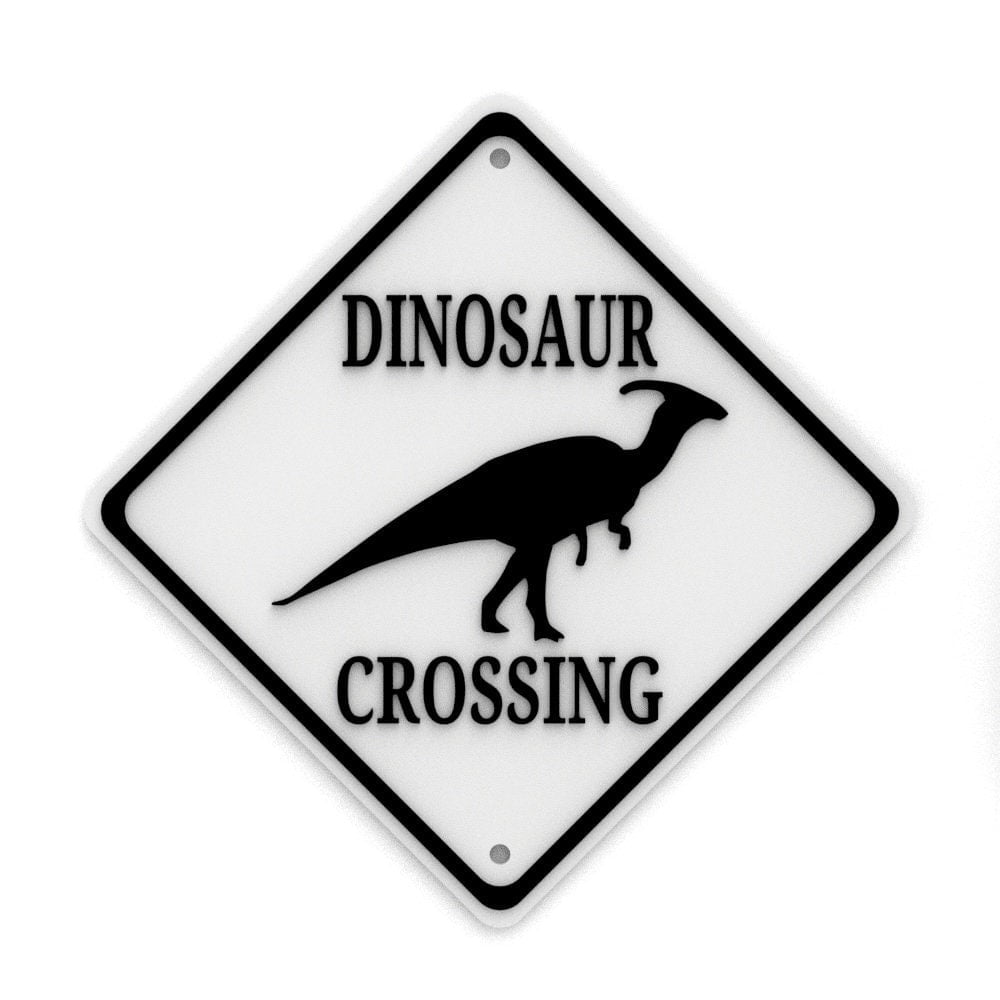 Funny Sign | Dinosaur Crossing - Walmart.com