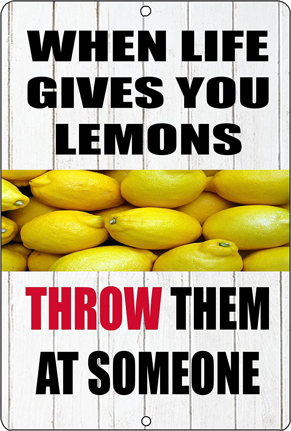Funny Sign Metal Tin Sign Home BAr Kitchen When Life Gives You Lemons ...