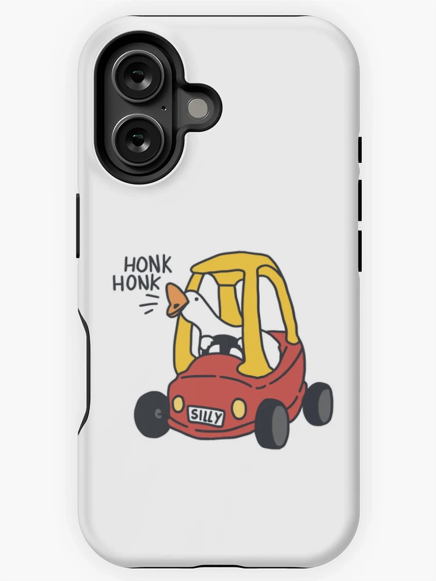 Funny Silly Goose Driving a Red Car, Cute Honking Animal Meme P314 ...