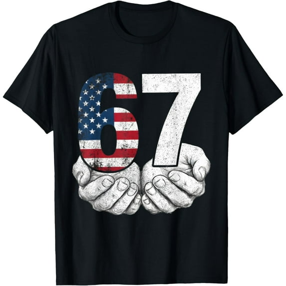 Funny Six Seven 6 7 Meme Gen Alpha Slang 6 7 Hands 6-7 T-Shirt ...