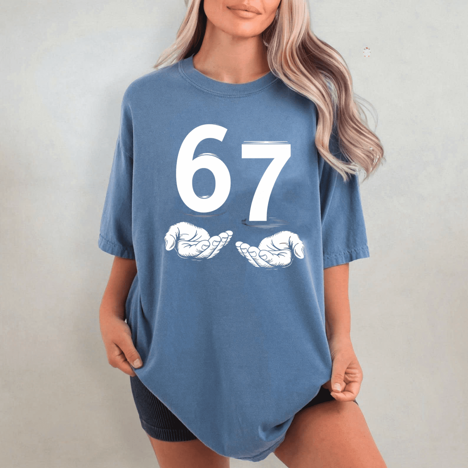 Funny Six Seven 6 7 Meme Gen Alpha Slang 6 7 Hands Comfort Color Shirt ...