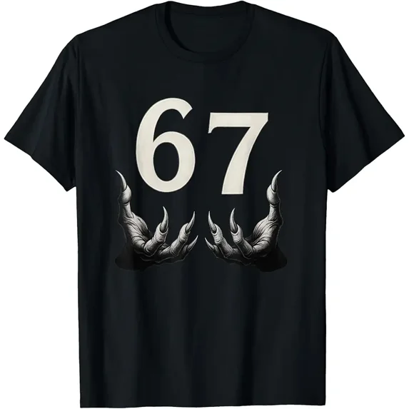 Funny Six Seven 6 7 Meme Gen Alpha Slang 6 7 Hands T-Shirt - Walmart.com