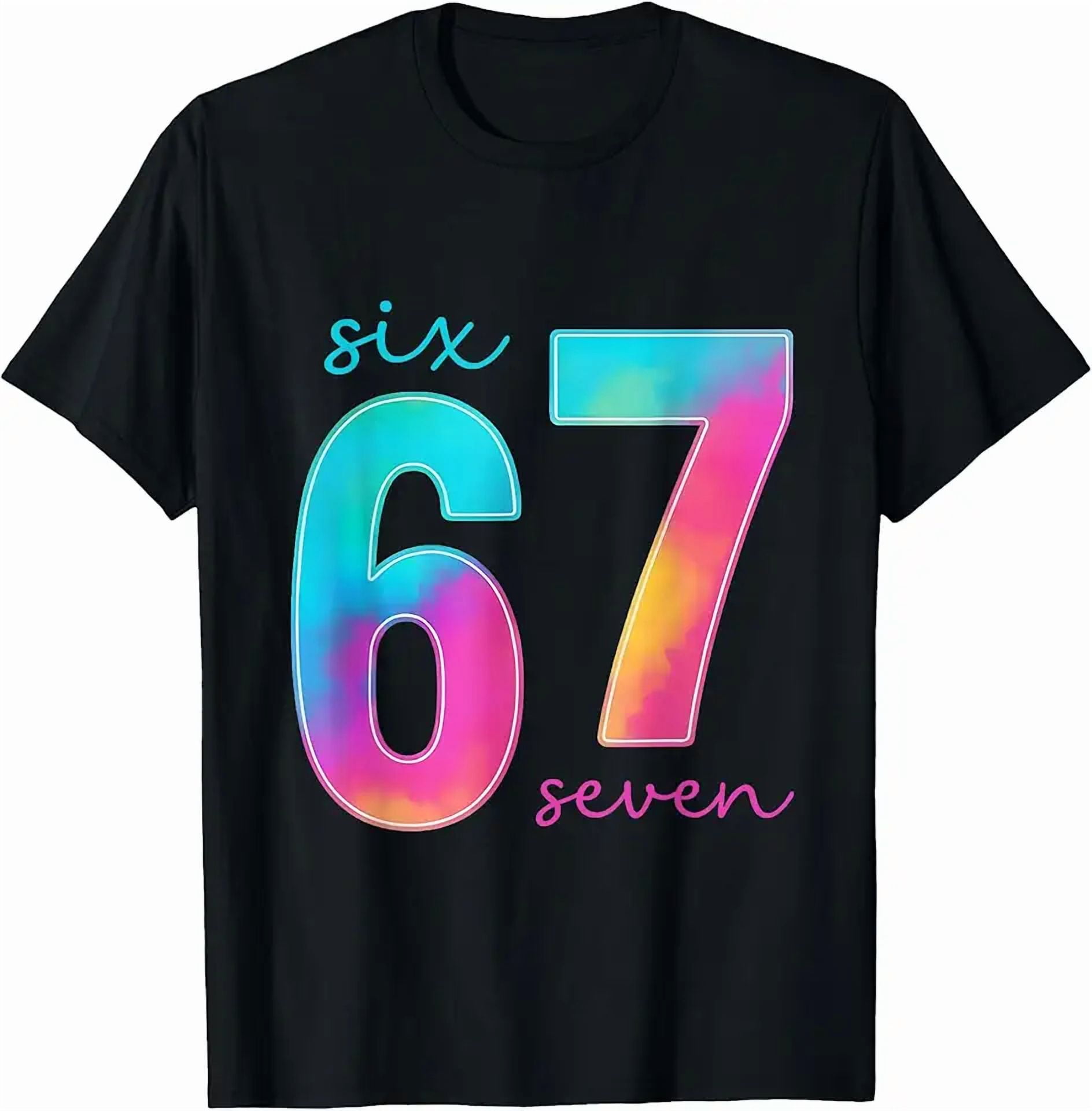 Funny Six Seven 6 7 Meme Gen Alpha Slang 67 Kids T-Shirt - Walmart.com