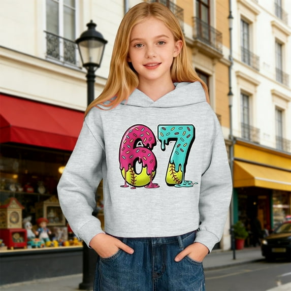 Funny Six Seven 6 7 Meme Gen Alpha Slang Ice Cream Drip Meme Hoodies ...