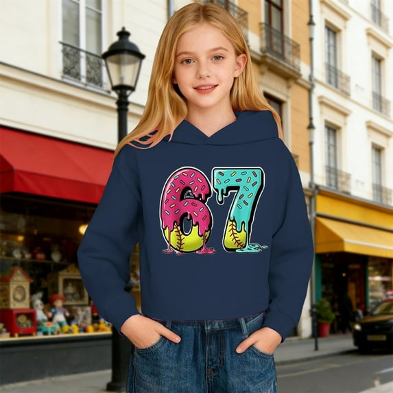 Funny Six Seven 6 7 Meme Gen Alpha Slang Ice Cream Drip Meme Hoodies ...