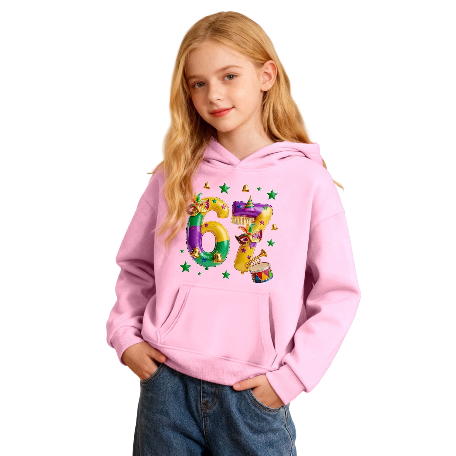 Funny Six Seven 6 7 Meme Gen Alpha Slang Kids 67 Ice Cream Meme Hoodie ...