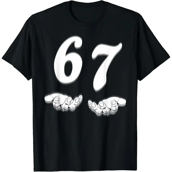 Funny Six Seven 6 7 Meme Gen Alpha Slang T-Shirt - Walmart.com