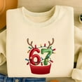 Funny Six Seven Meme Christmas Embroidery Design, Viral Internet Quote ...