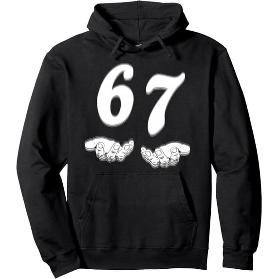 Funny Six Seven Meme Hands Gesture Gen Alpha Slang Art Pullover Hoodie ...