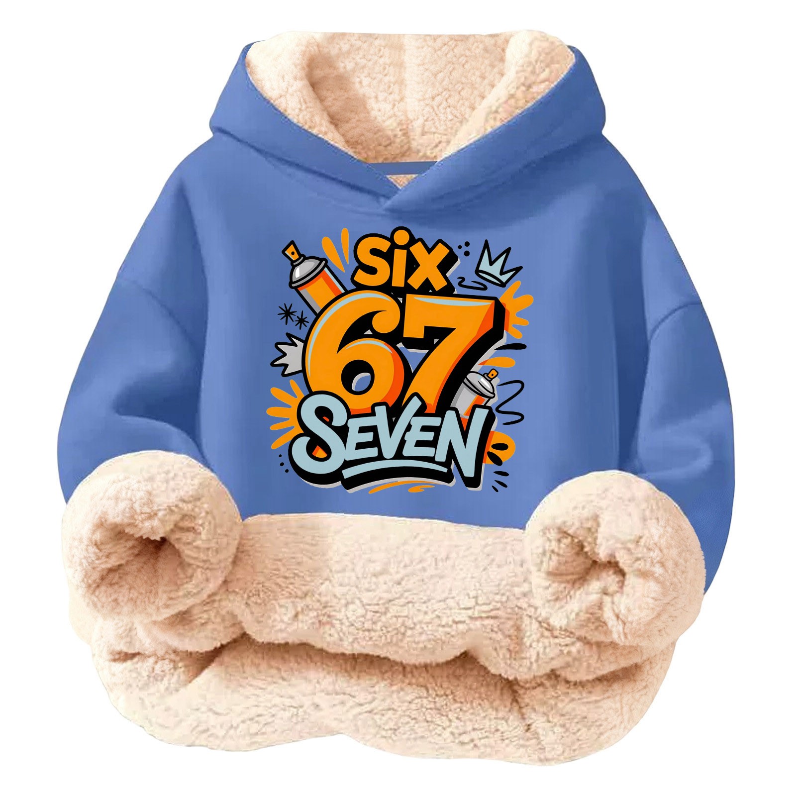 Funny Six Seven Sweatshirt 6 7 Meme Six Seven Number Kids 67 Ice Cream ...