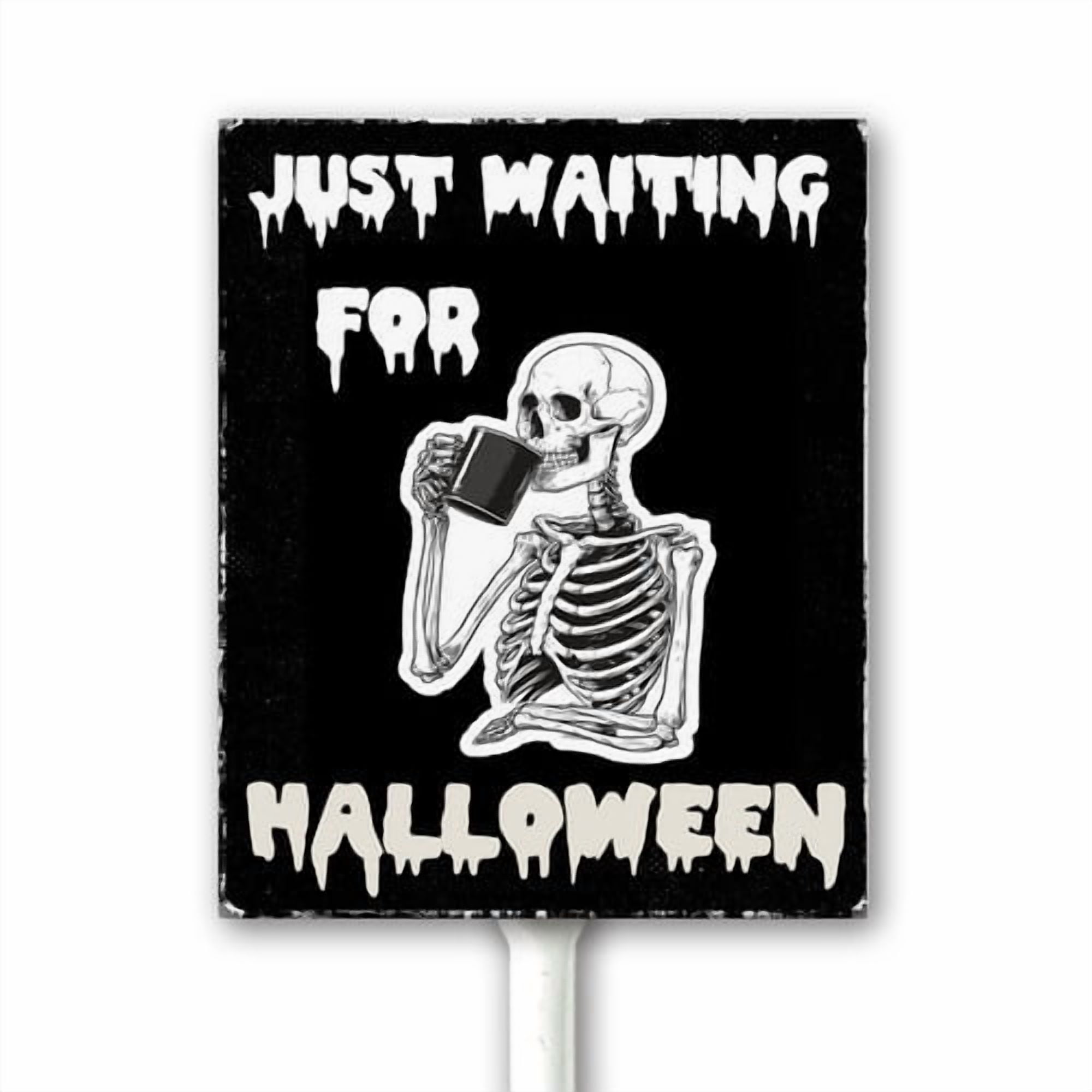 Funny Skeleton Halloween Outdoor Decorations Just Waiting for Halloween ...