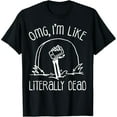 Funny Skeleton Hand Holding Phone from Grave Unisex Graphic Short ...