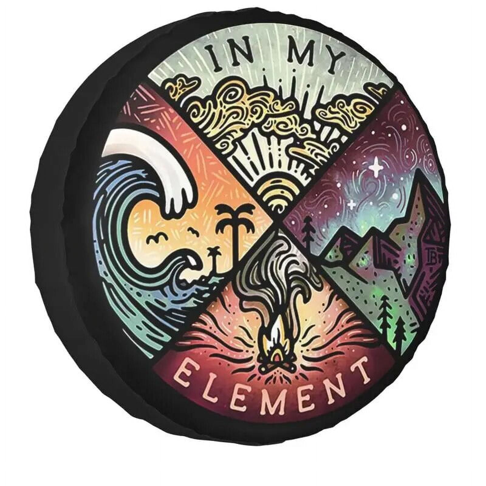 Funny Skeleton Ocean Wave Surfing Spare Tire Cover Forrav4 Prado Rv Suv