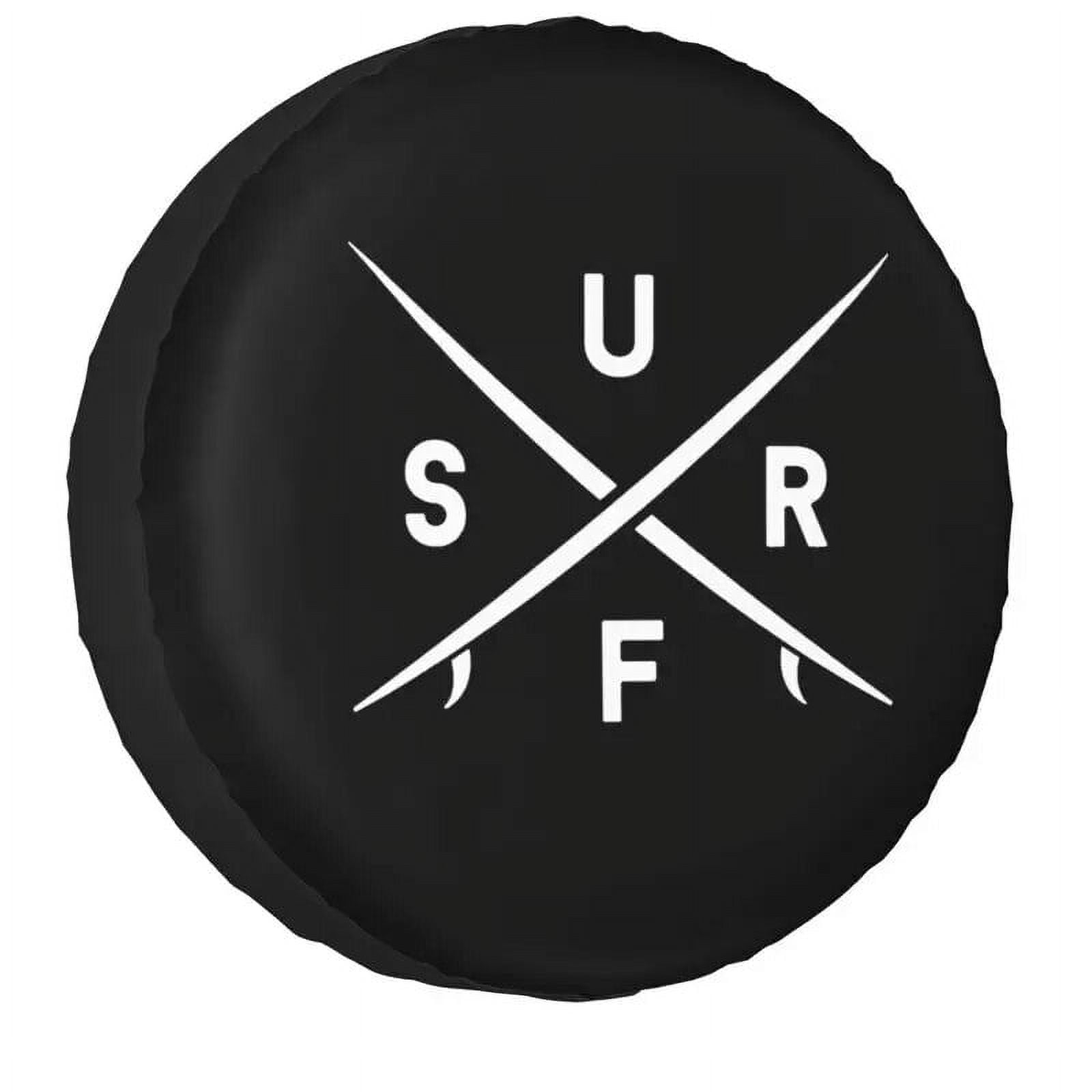 Funny Skeleton Ocean Wave Surfing Spare Tire Cover Forrav4 Prado Rv Suv
