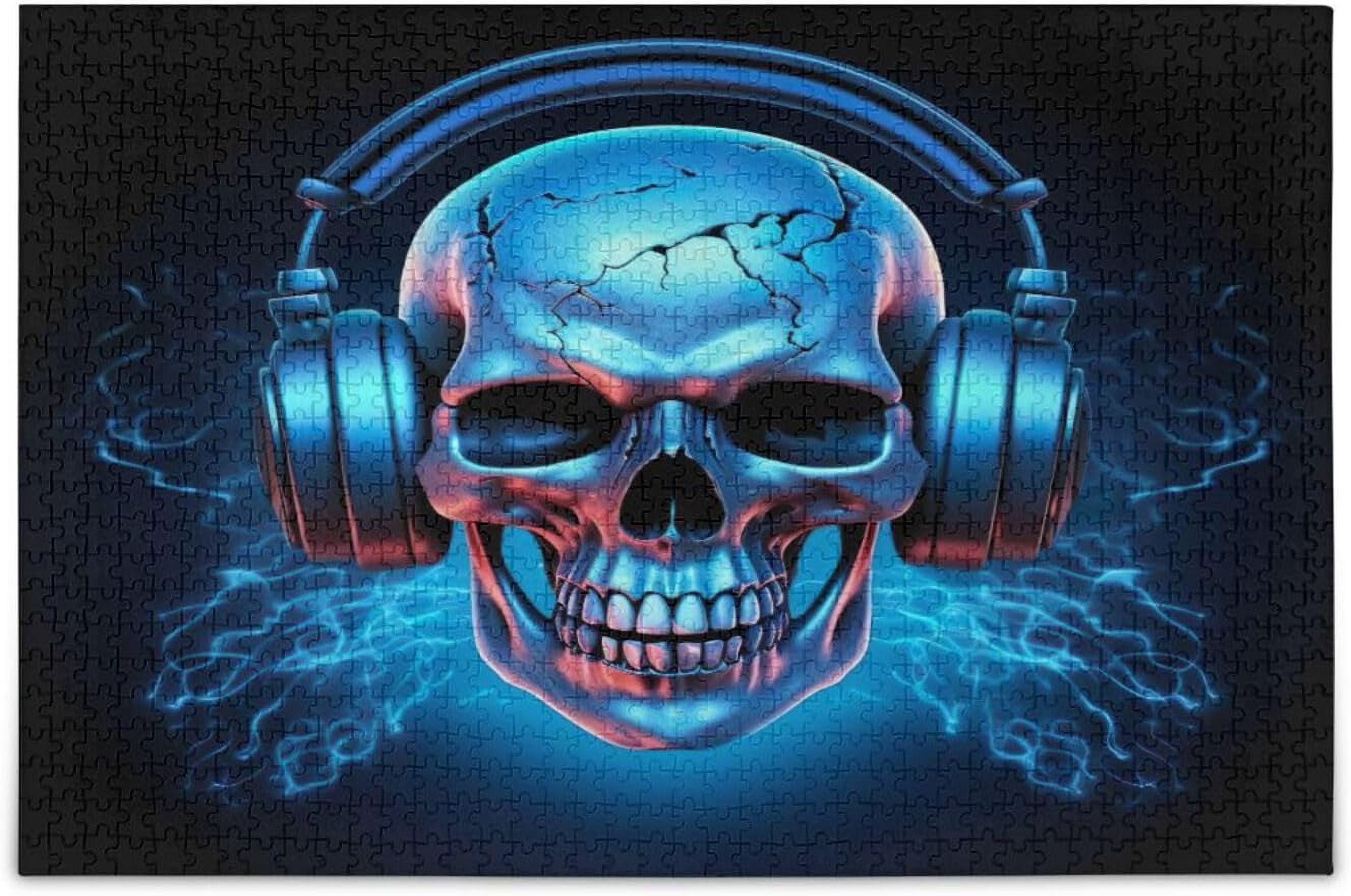 Funny Skull Jigsaw Puzzles for Adults 500 Pieces, Decompression ...