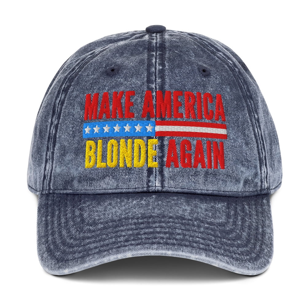 Funny Slang Trump MAGA Embroidered Vintage Cap, Make America Blonde ...
