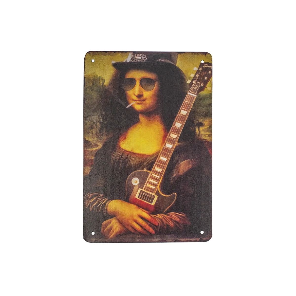 Funny Slash Mona Lisa Metal Sign Rock Music Bedroom Man Cave Bar Wall ...