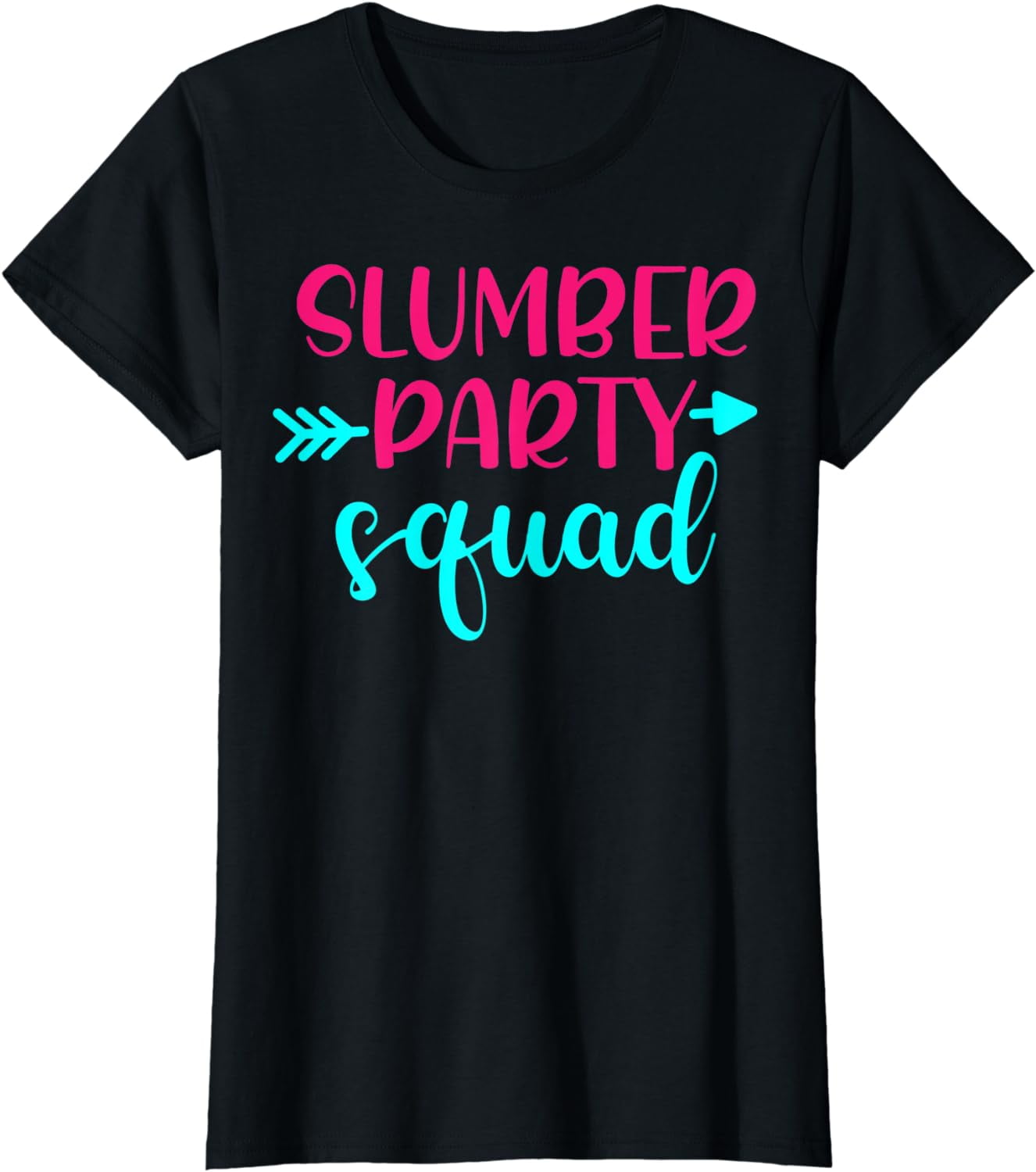 Funny Slumber Party Squad Sleepover Pajama Nails And Makeup T Shirt