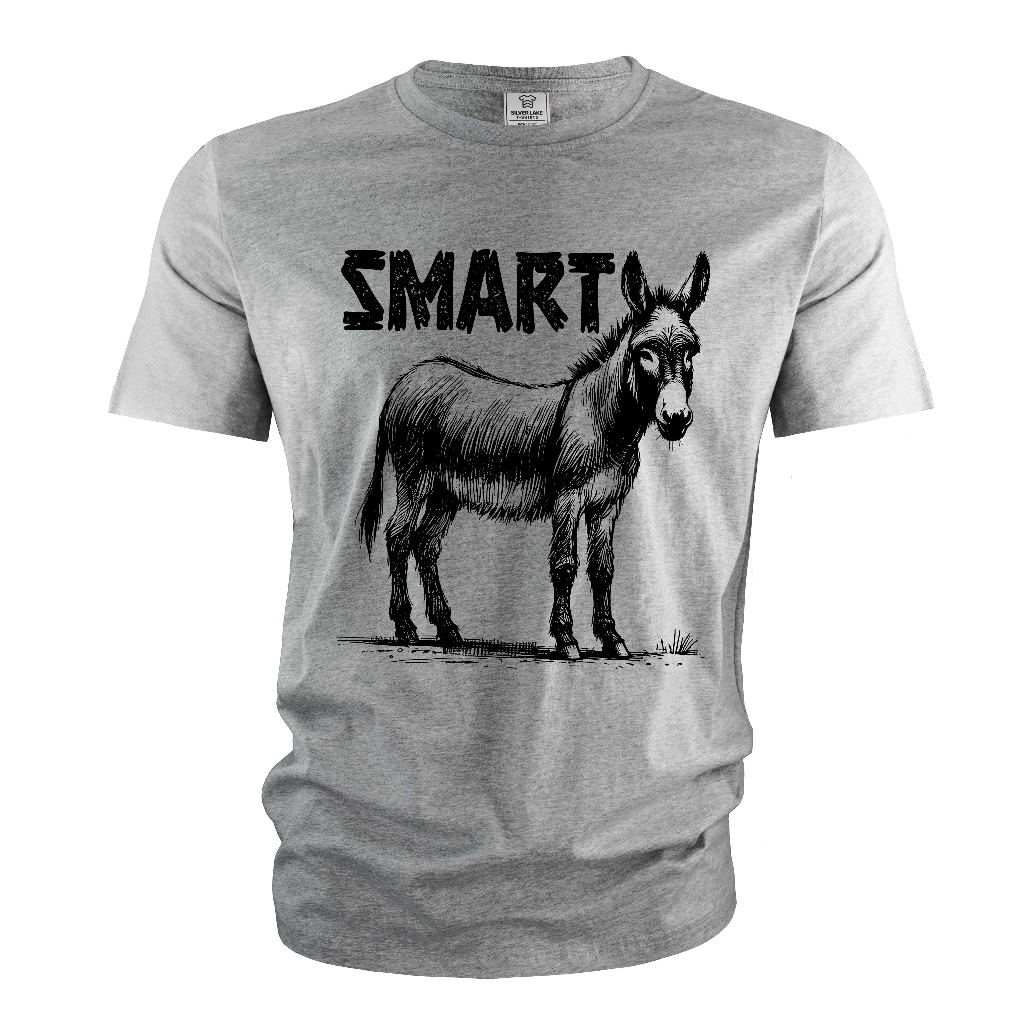 Funny Smart donkey Tee shirt smart graduation graduate school college ...