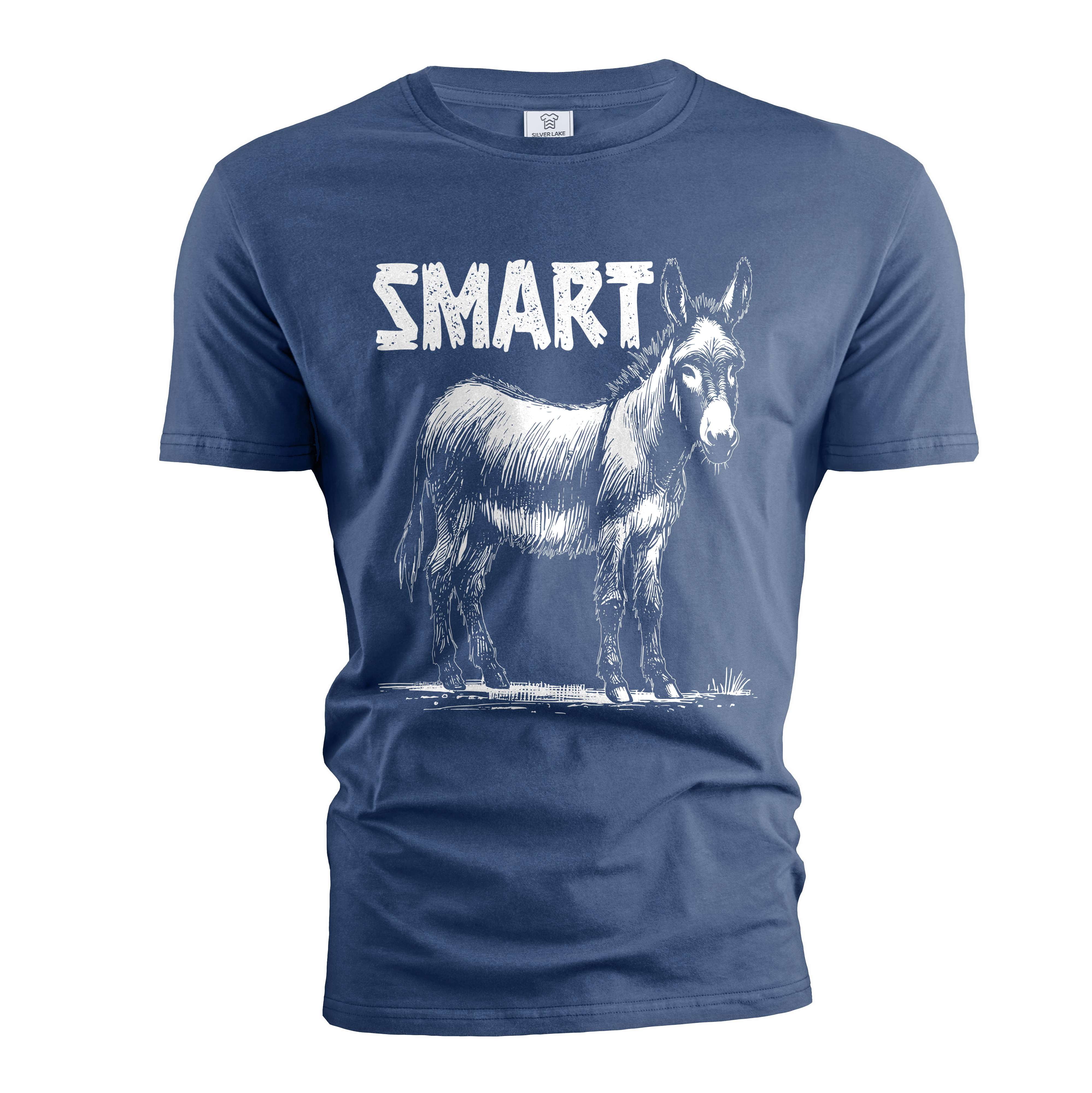 Funny Smart donkey Tee shirt smart graduation graduate school college ...