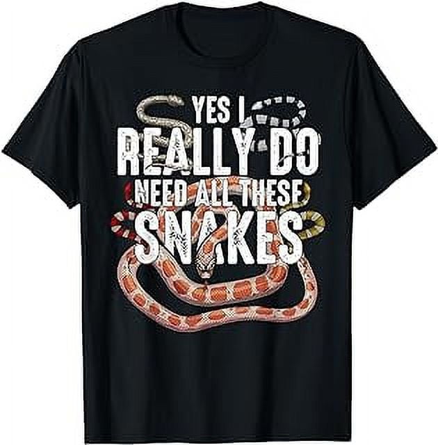 Funny Snake Designs For Men Women Herpetology Reptile Lovers T-Shirt ...
