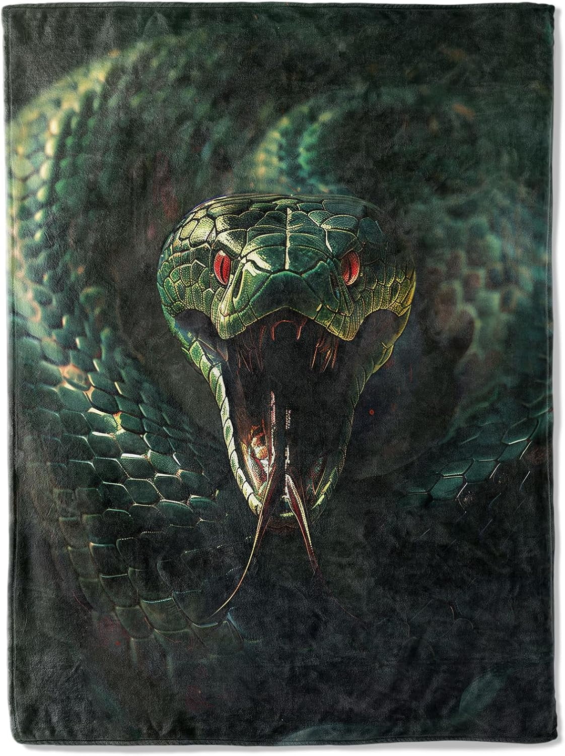 Funny Snake Theme Blanket - Ultra Soft, Cozy, Lightweight Flannel Throw ...