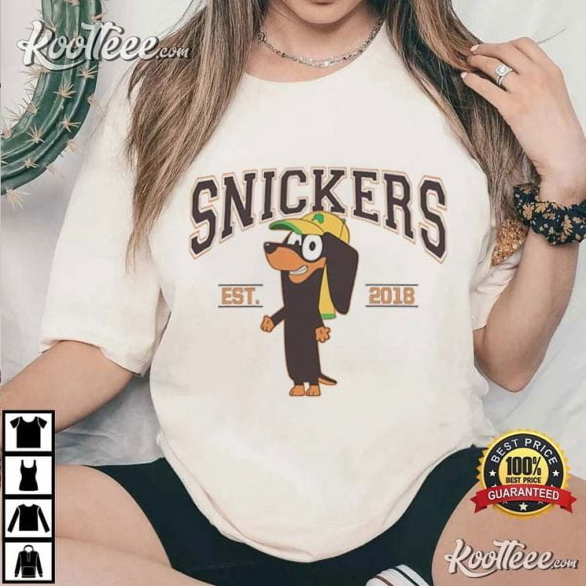 Funny Snickers Bluey Est 2018 T-Shirt Shirt, Size 3Xl, Tee Ash New ...