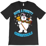Funny Snowman Christmas Holiday Animation Graphic T-Shirt - Trending ...