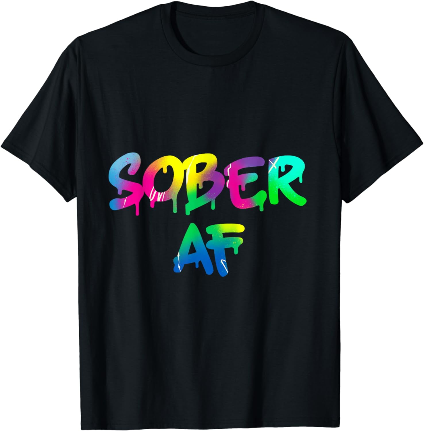 Funny Sobriety gift 12 Step Program Gift Sober AF T-Shirt - Walmart.com