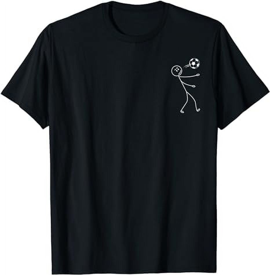 Funny Soccer Stick Figure Soccer Player Stick Figure T-Shirt - Walmart.com