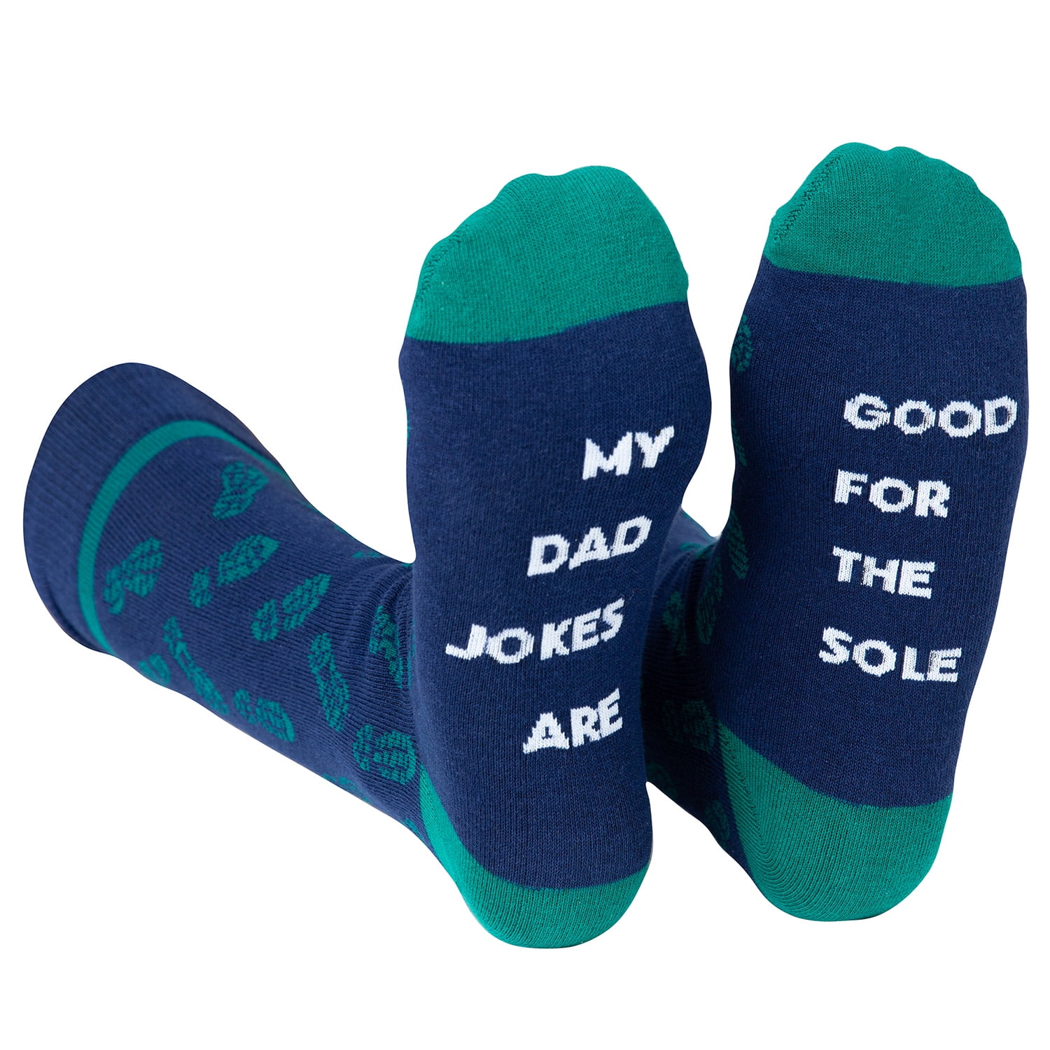 FunnyFeet Men's Cotton Dress Socks with Stylish Patterns & Dad Jokes ...