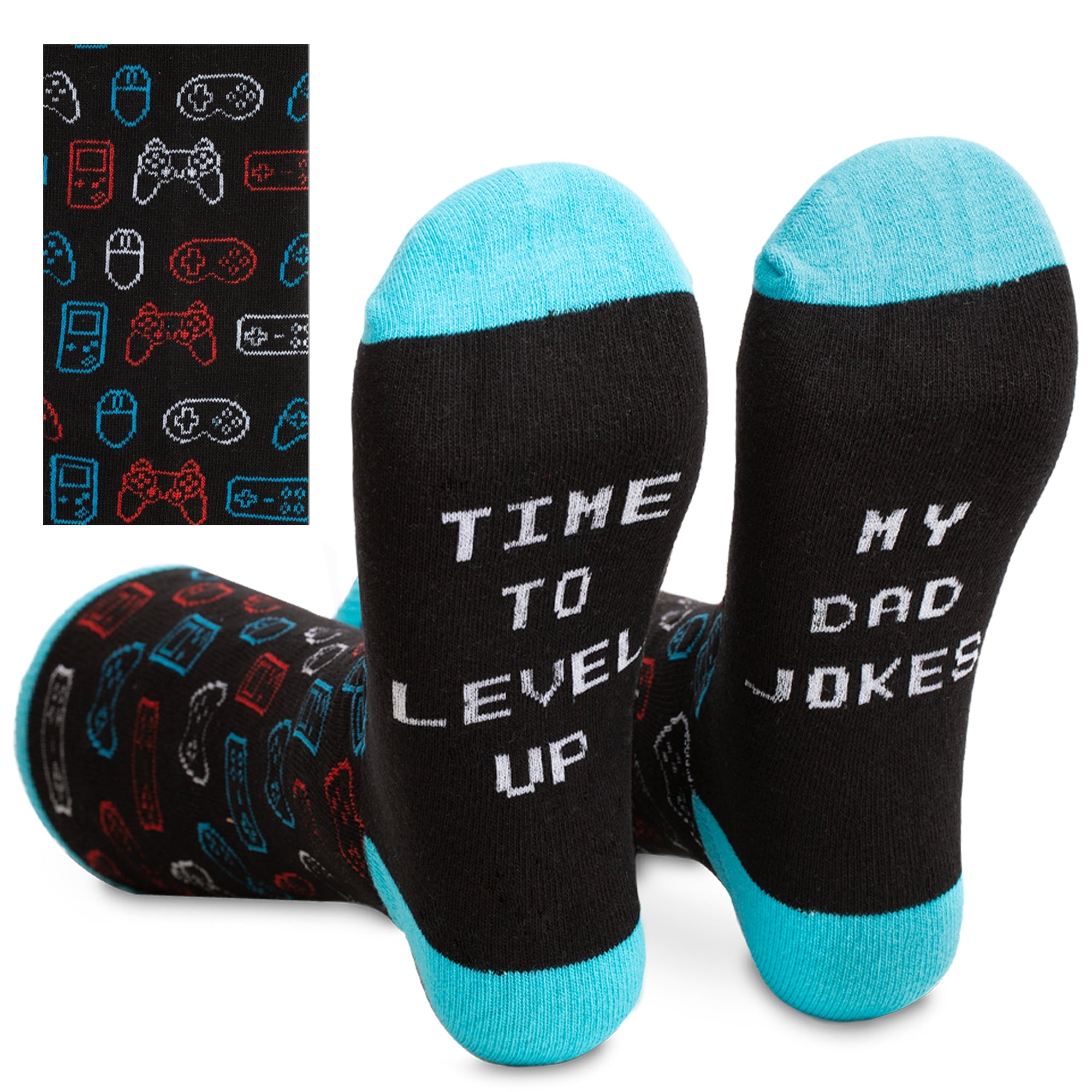 Funny Socks for Men - Men's Dress Socks with Dad Jokes and Stylish ...