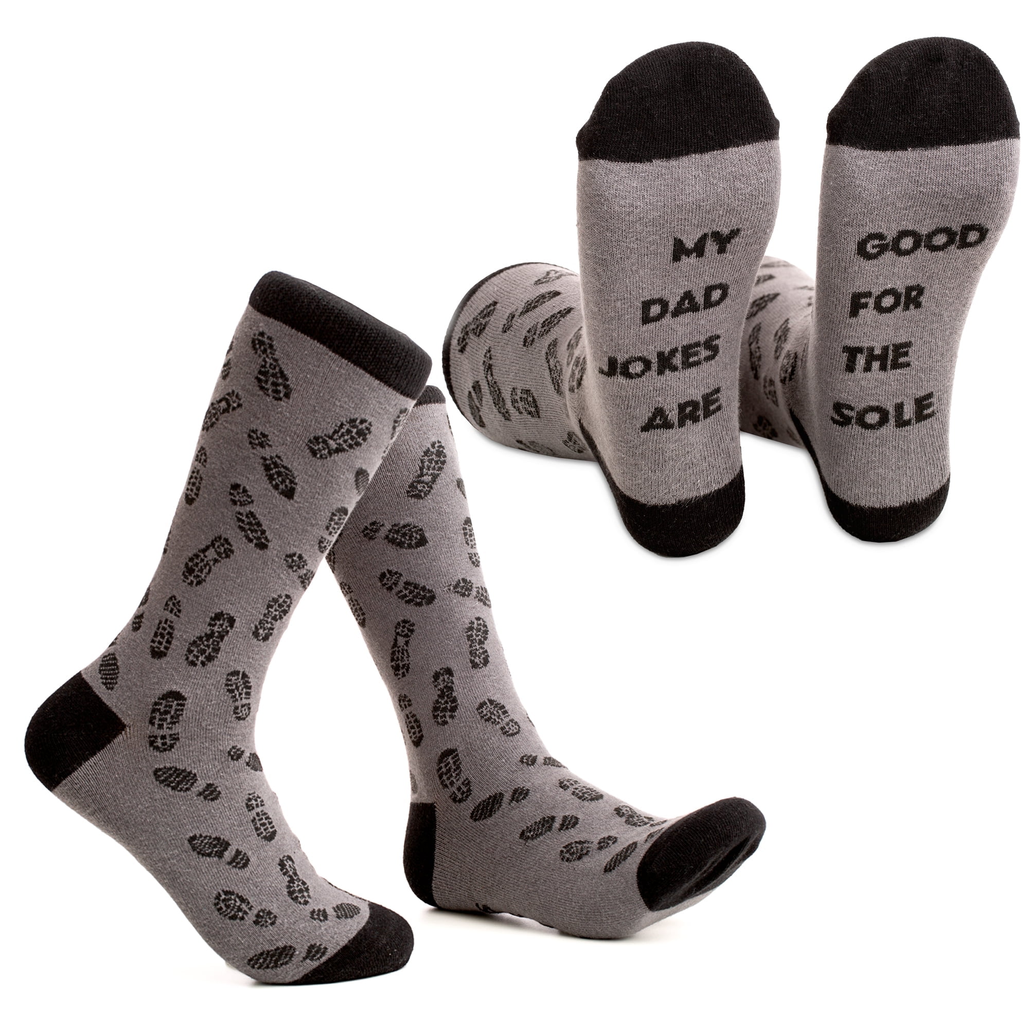 Funny Socks for Men - Men's Dress Socks with Dad Jokes and Stylish ...