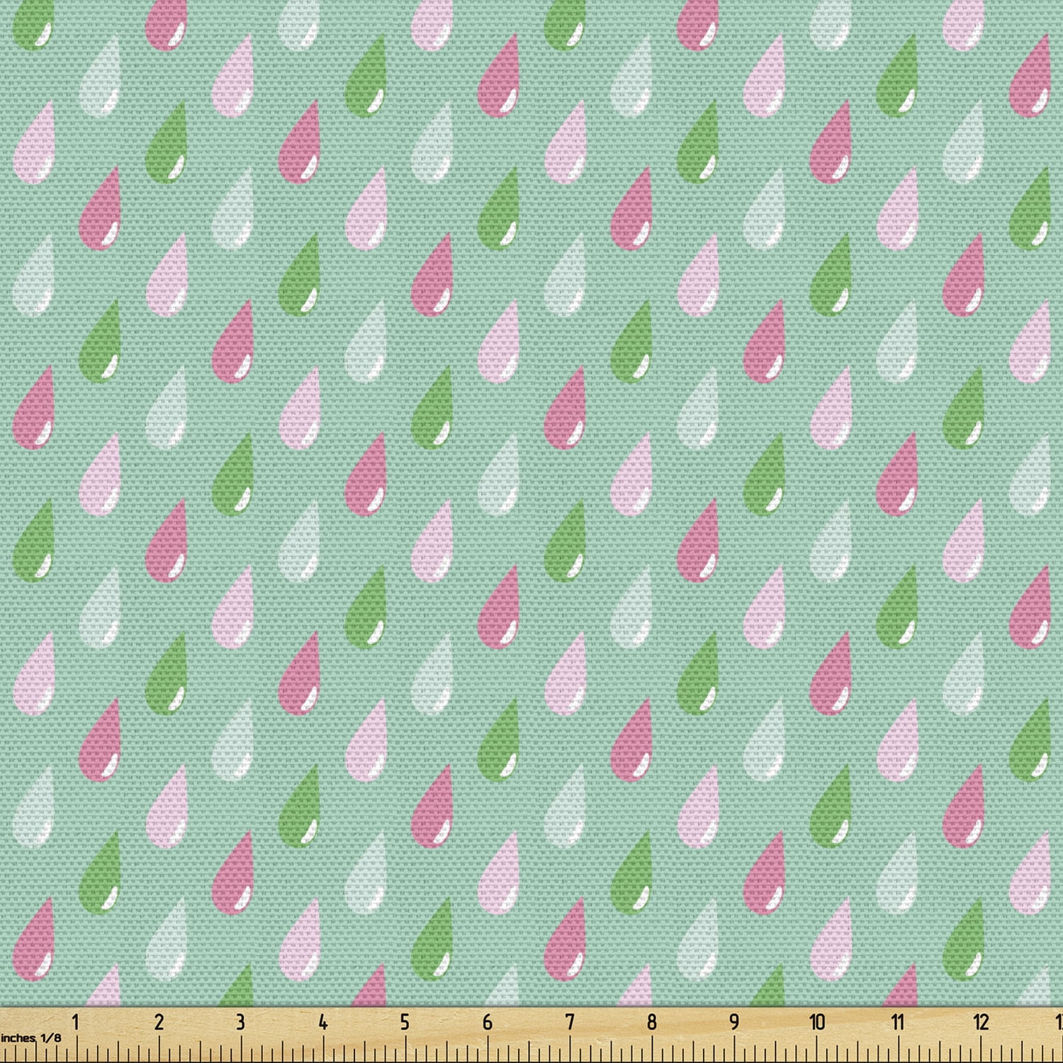 Funny Sofa Upholstery Fabric by the Yard, Original Funny Teardrops Rain ...