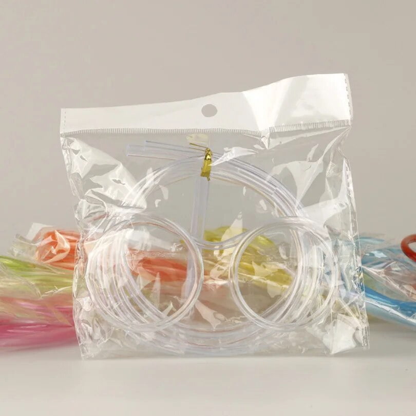 Funny Soft Straw Glasses Plastic Drinking Straws Unique Flexible ...