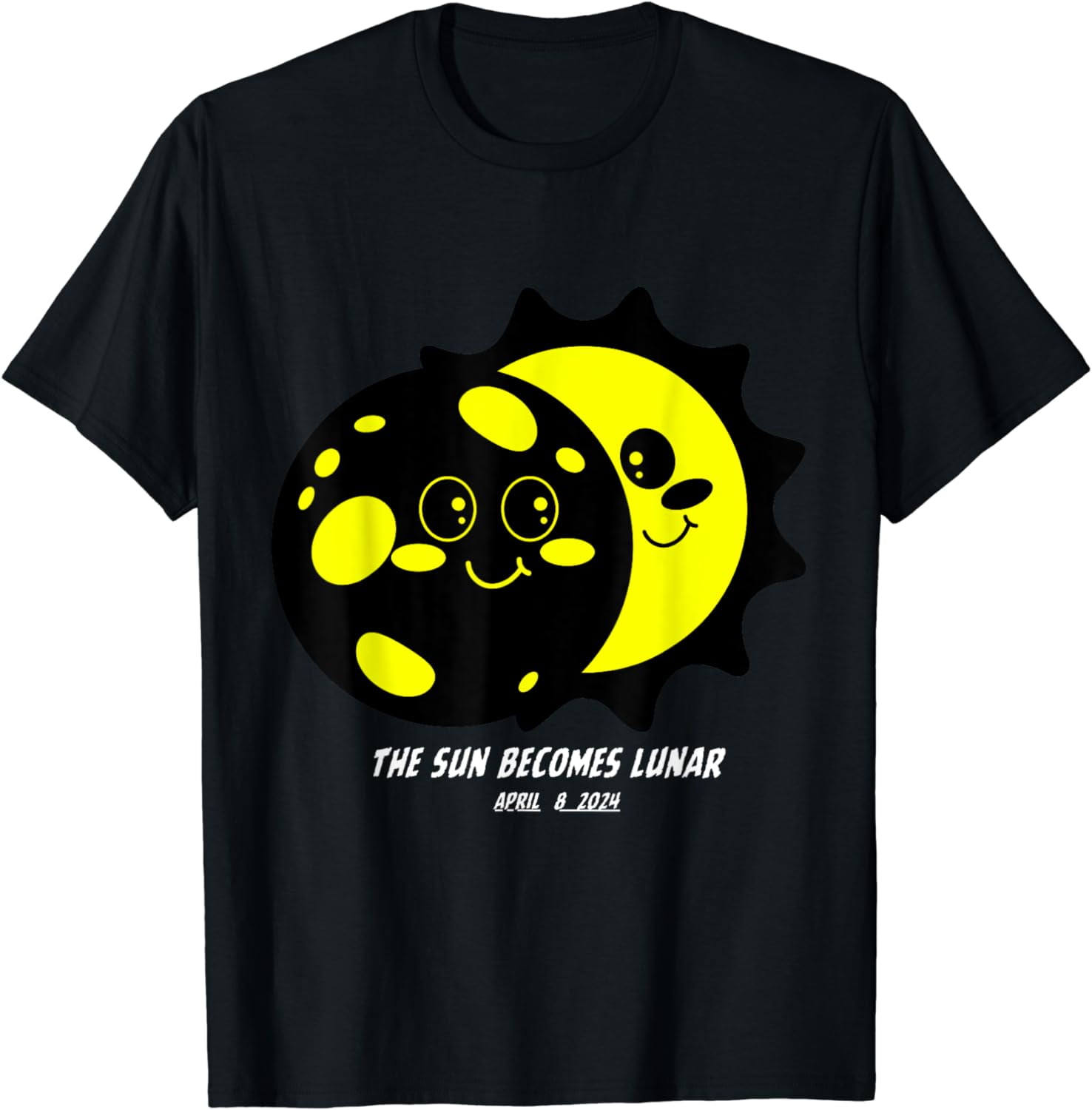 Funny Solar Eclipse April 2024 Sun is Getting Mooned Cotton T-Shirt ...