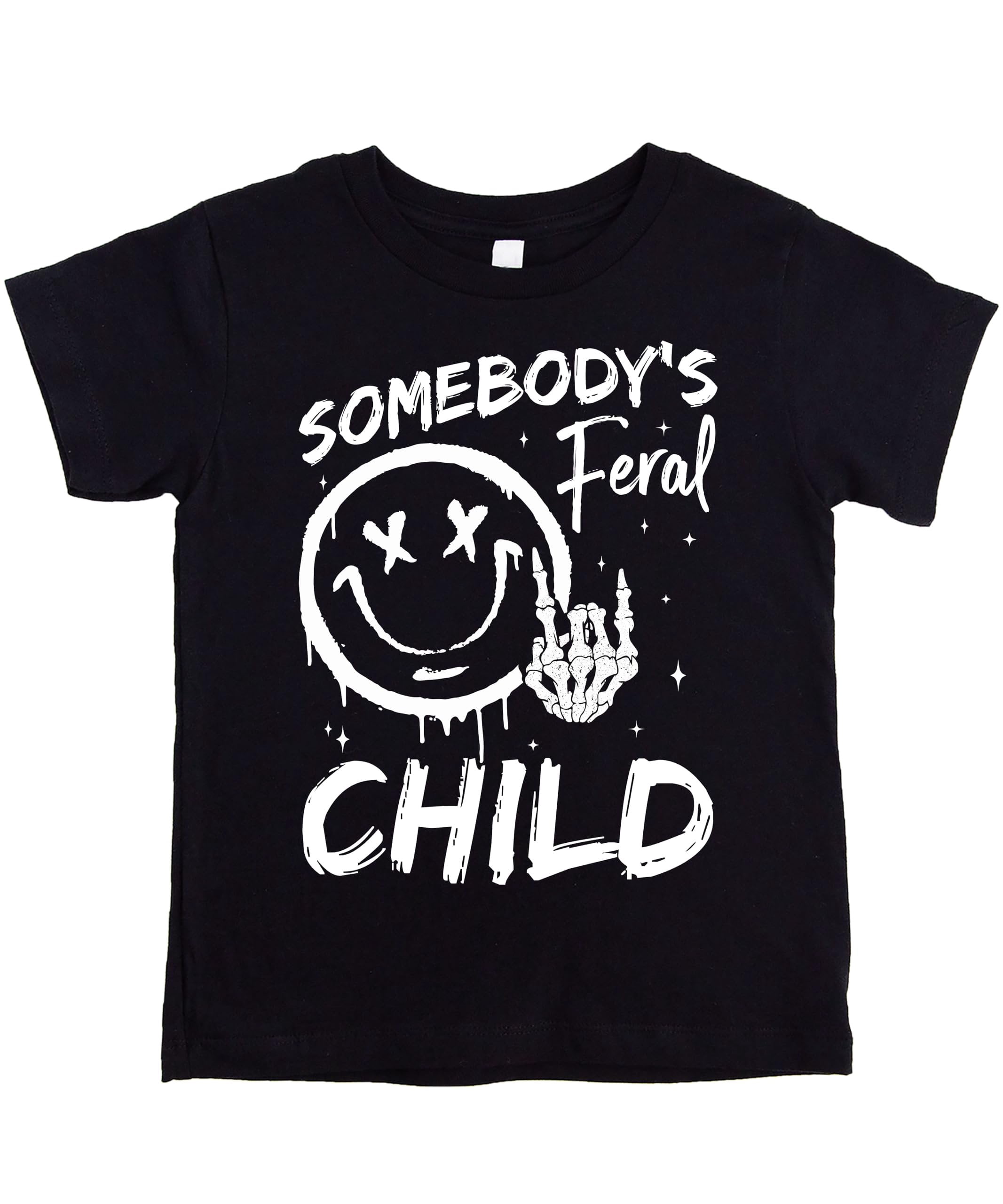 Funny Somebody's Feral Child Shirt for Boys and Girls Vintage Retro ...