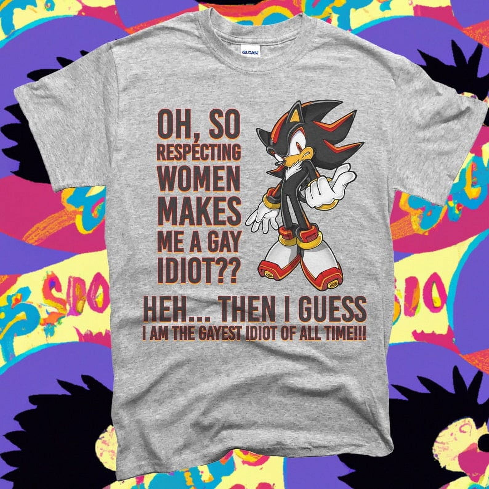 Funny Sonic Shirt, Shirts That Go Hard, Ironic Tee, Meme T-Shirt, Women ...