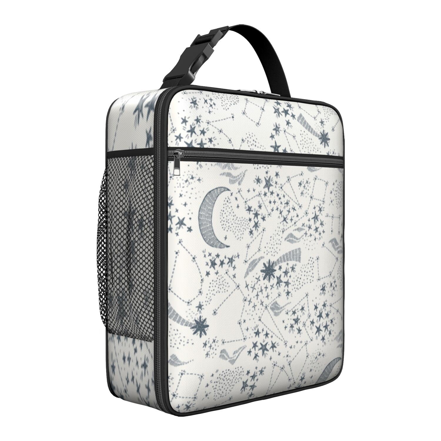 Funny Space Theme Insulated Lunch Box – Sketch Graffiti Cooler Bag with ...