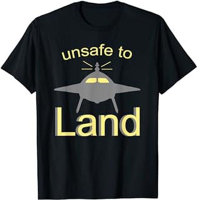 Funny Spaceship Craft Trying To Land Drawing With Cool UFO T-Shirt ...