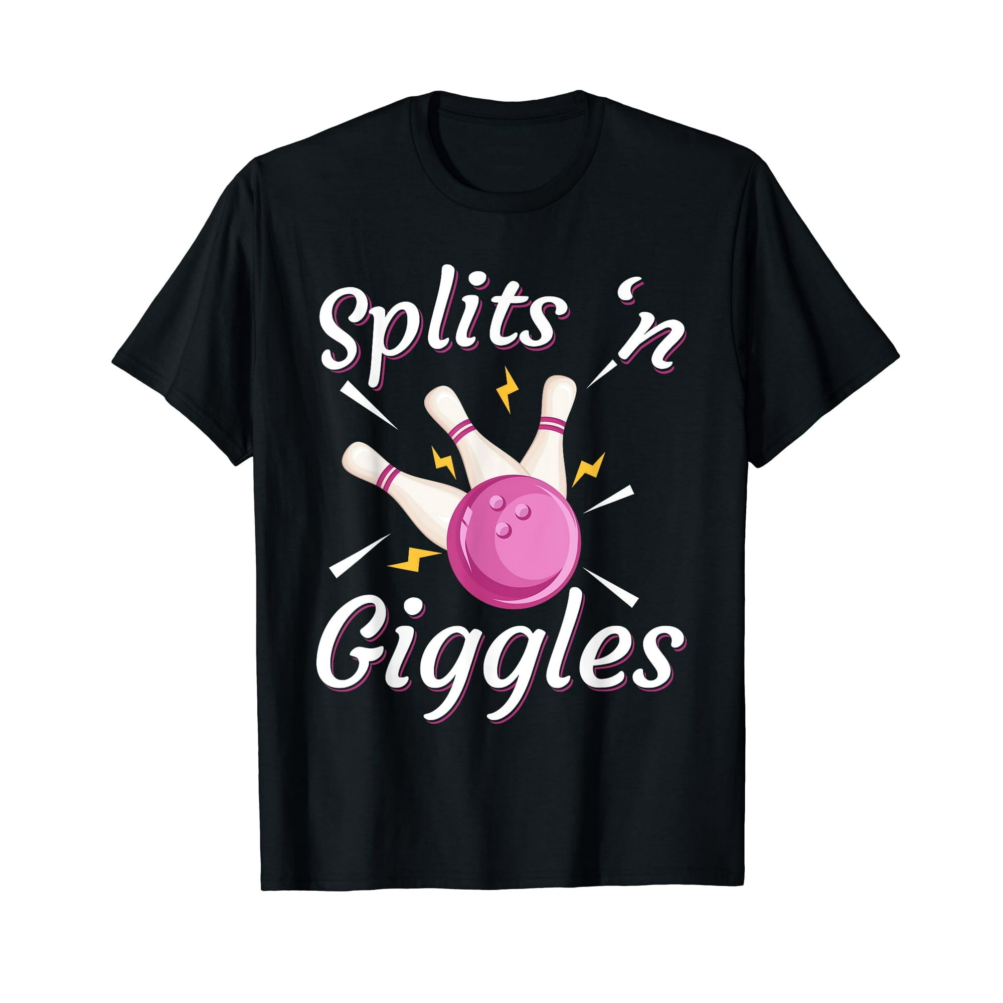 Funny Splits 'n Giggles Bowling Team Bowler Sports Player T-Shirt ...