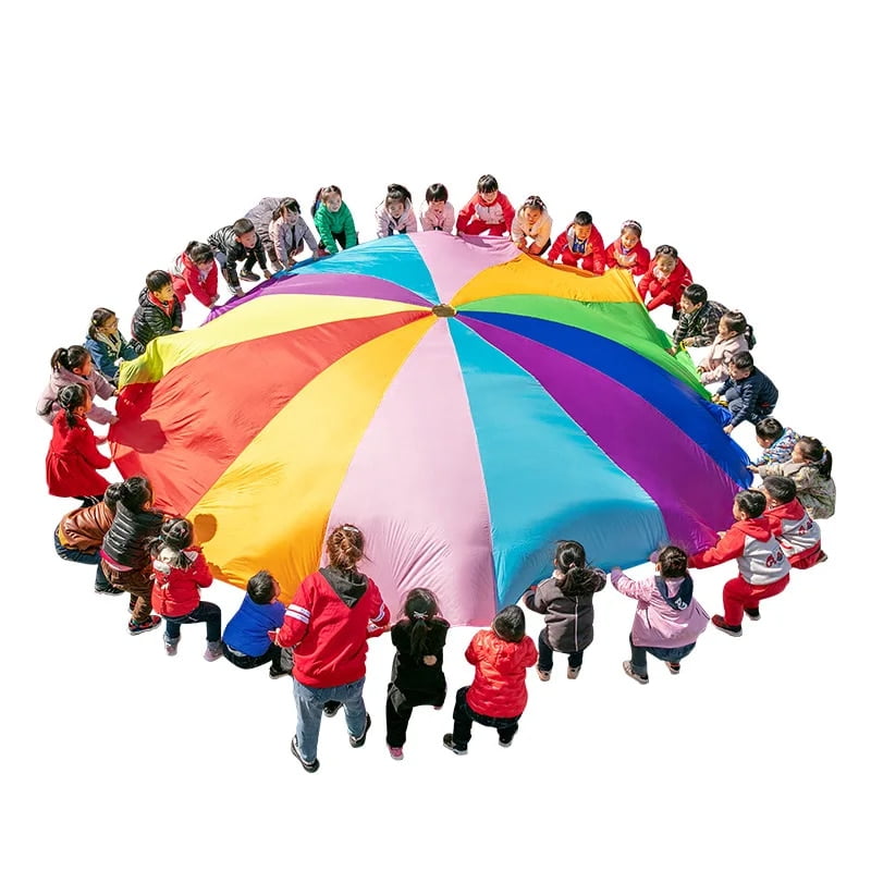 Funny] Sports game 2M/3M/4M/5M/6M Diameter Outdoor Rainbow Umbrella ...