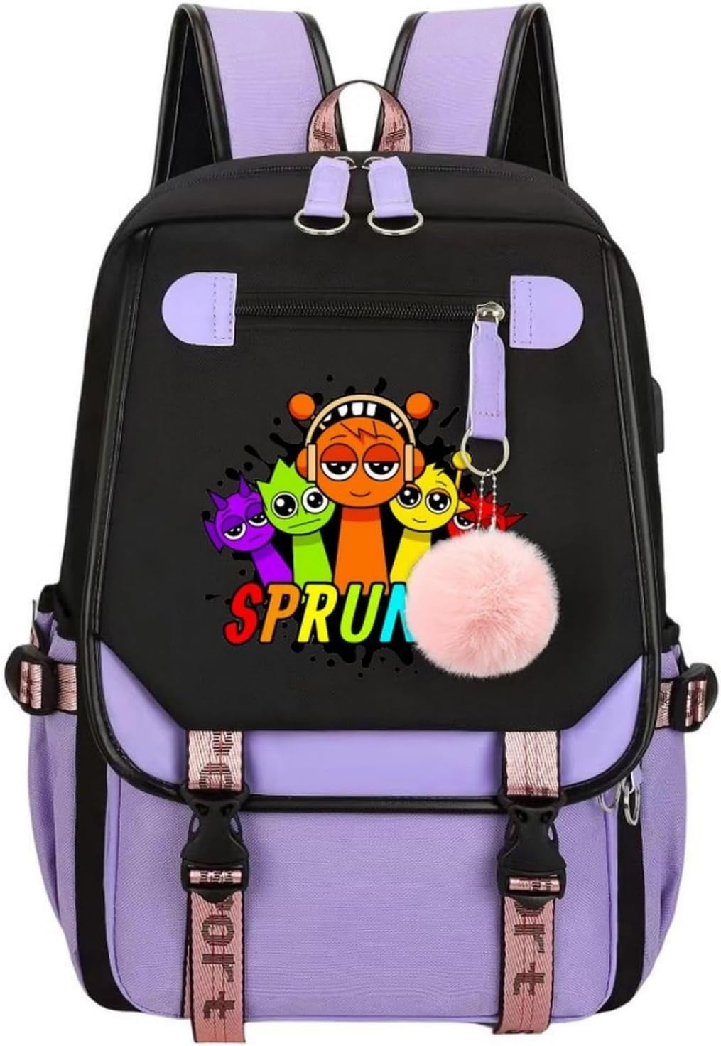 Funny Sprunki Cute Print Sprunki Backpack Business Laptop Shoulders ...